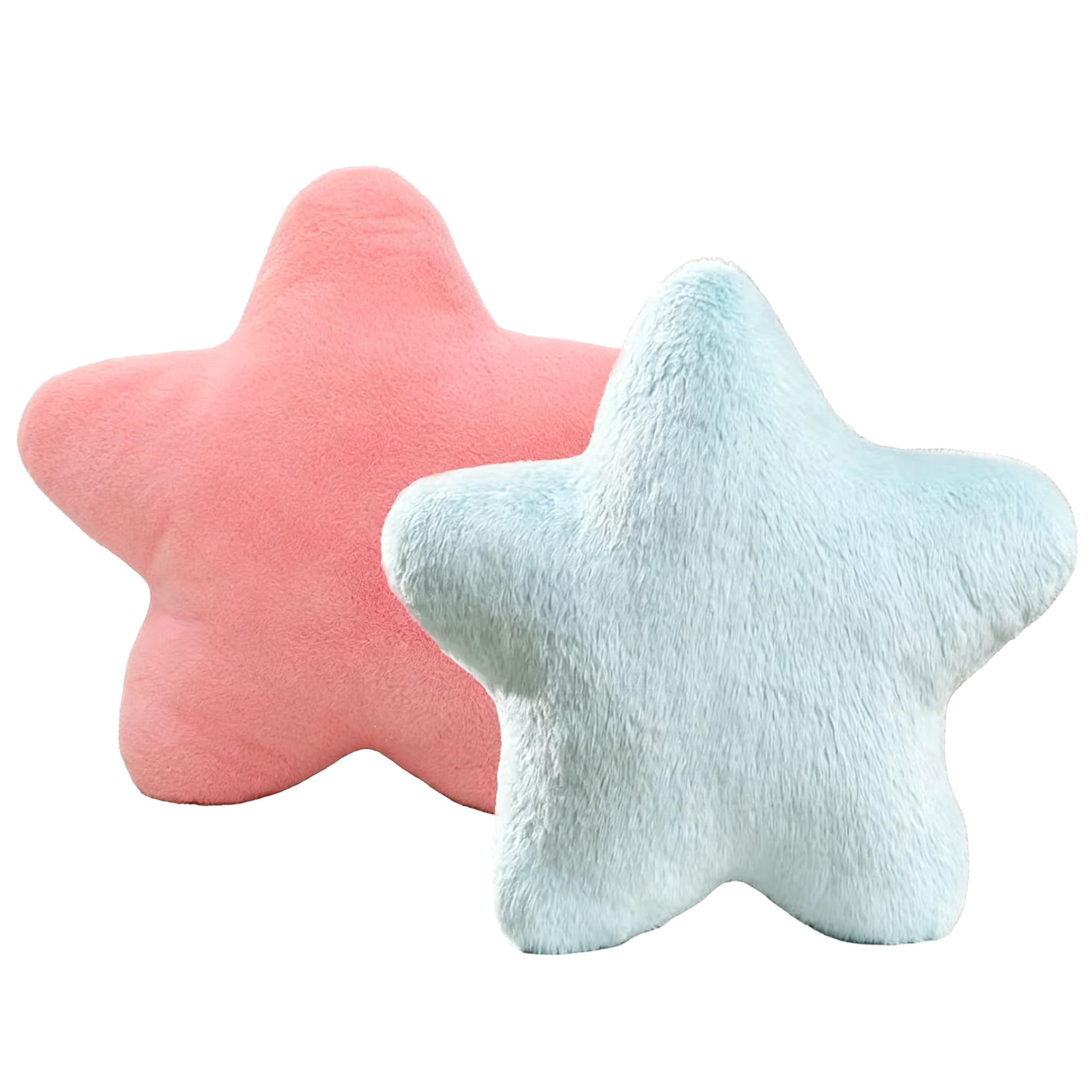 2-Pack Star Throw Pillows, Ultra Soft Plush Couch Pillows for Bedroom ...