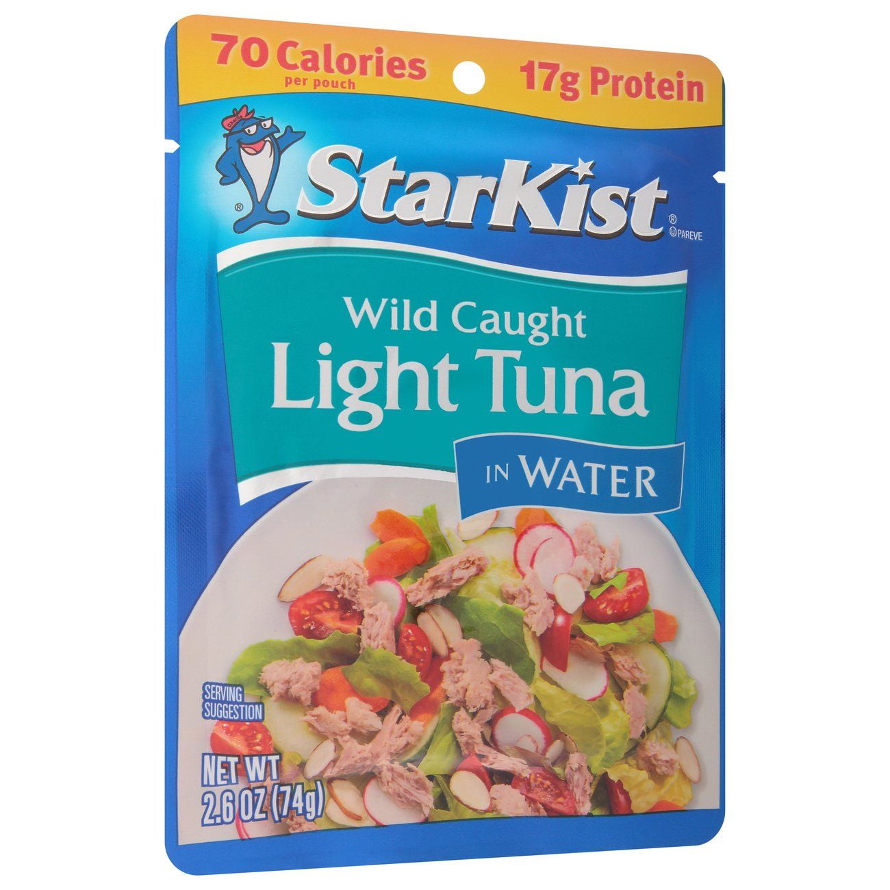 2 Pack - StarKist Chunk Light Tuna in Water Pouch - 2.6 oz Packaging ...