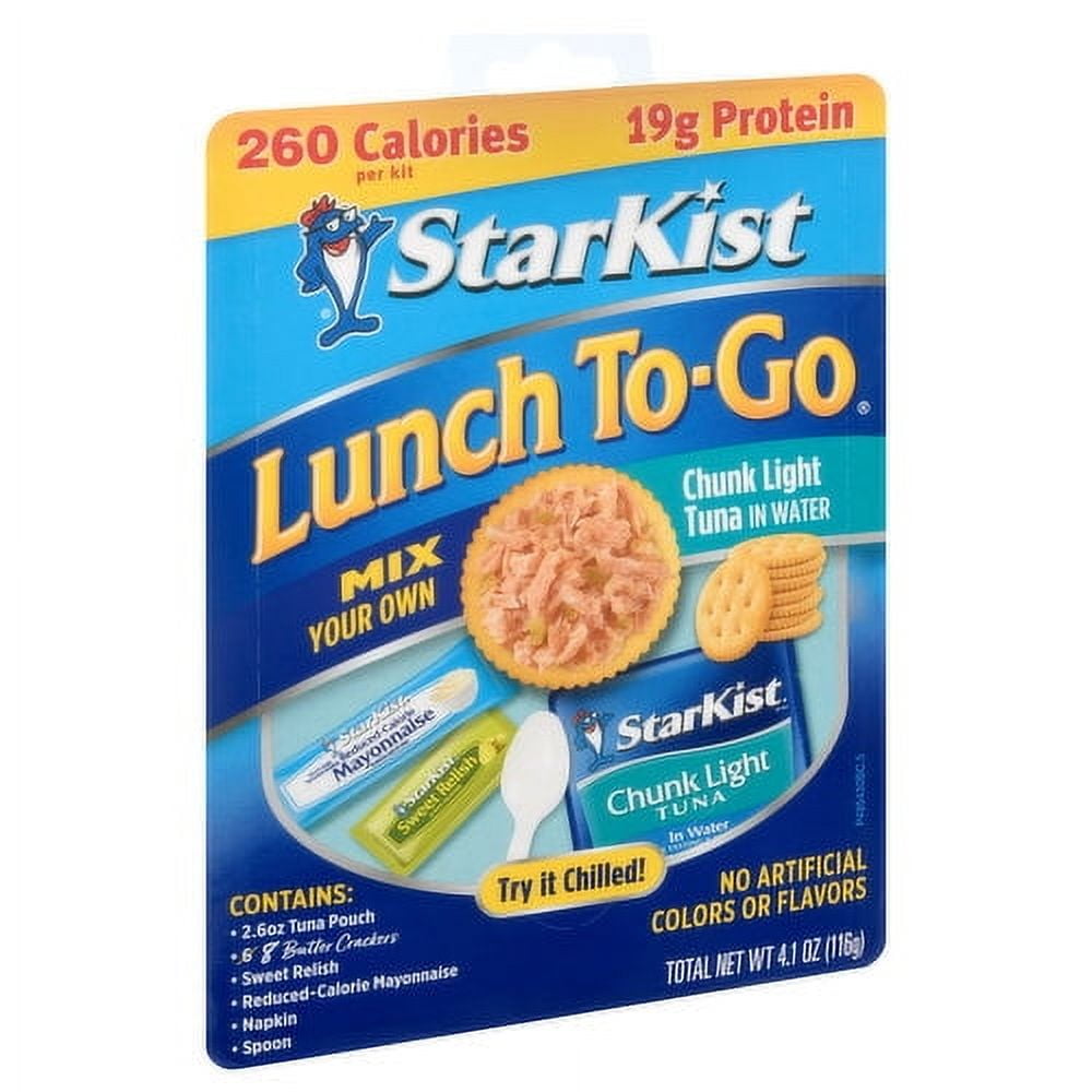 2 Pack - Starkist Lunch To-Go Mix Your Own Tuna Chunk Light In Water 4. ...