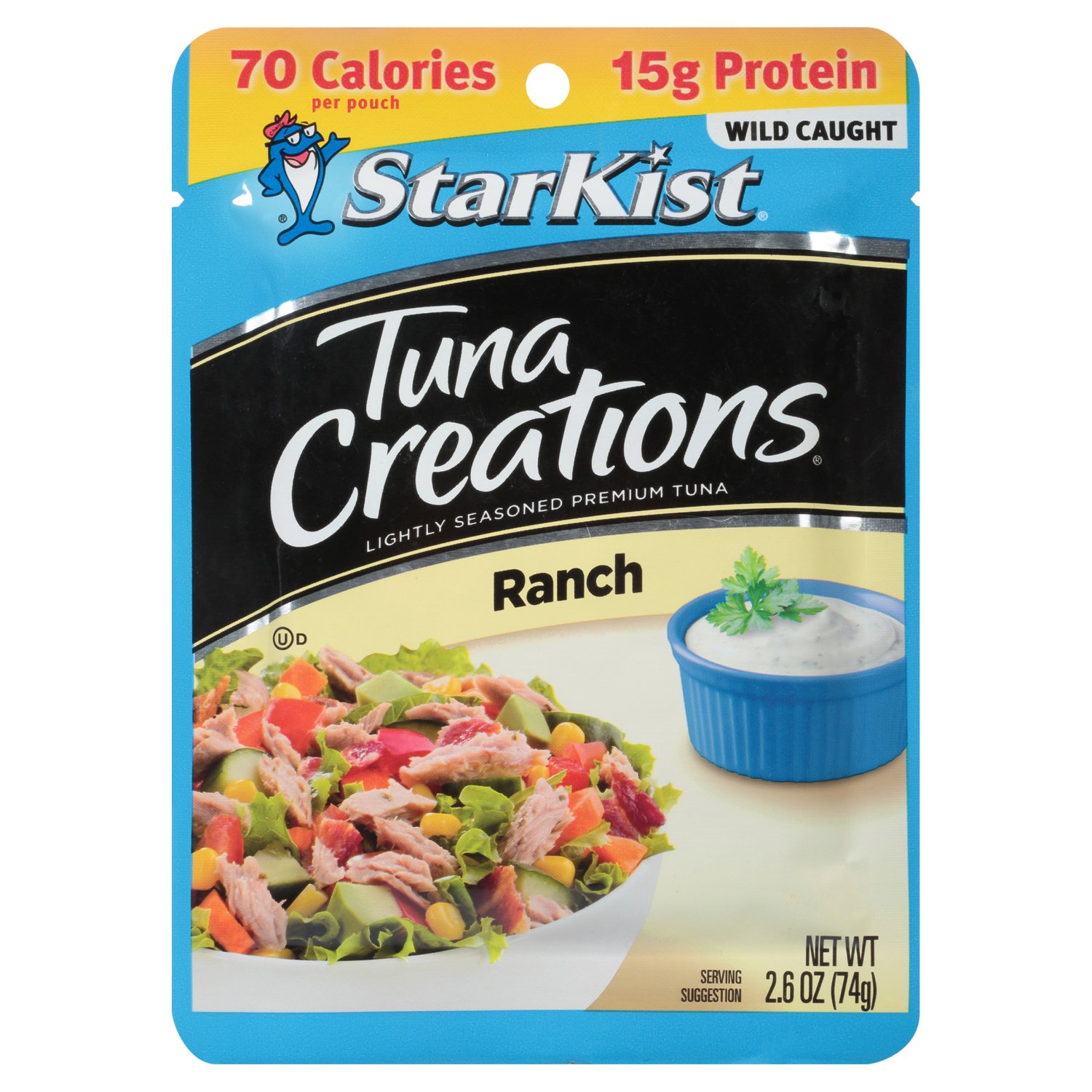 2 Pack - Starkist Tuna Creations Tuna Chunk Light Ranch 2.6 oz Package ...