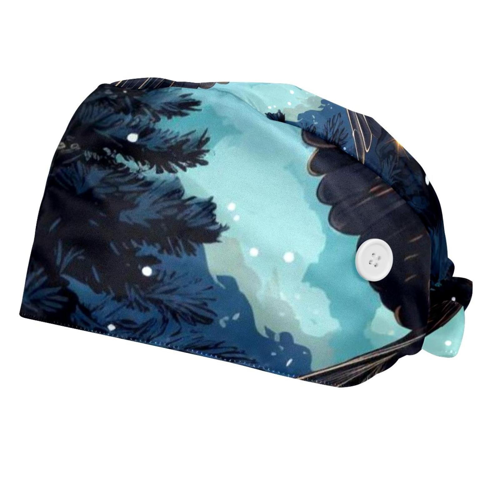 2 Pack Starry Eagle Adjustable Bouffant Caps Hats Working Cap - Walmart.com