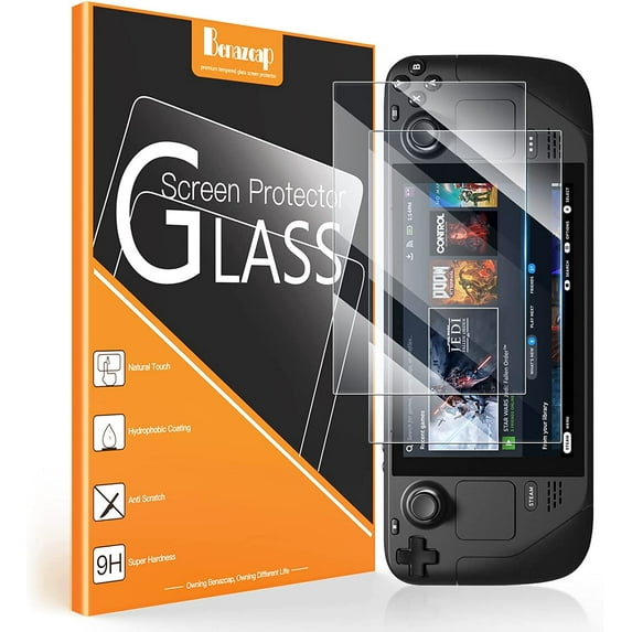[2 Pack] Steam Deck Screen Protector 7 Inch 2021 Release, 9H Tempered ...