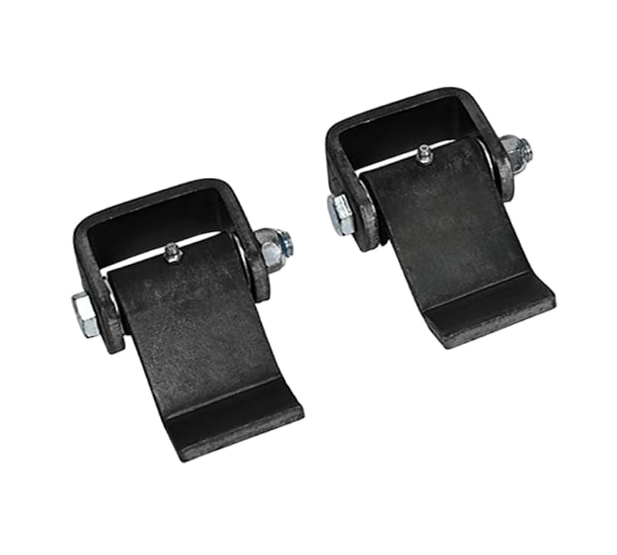 2 Pack Steel Dump Trailer Hinges - Strap Style Short Leaf, Black Heavy ...