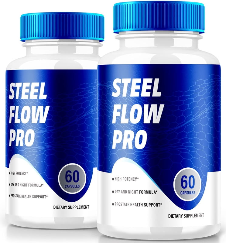 (2 Pack) Steel Flow Pro - All Natural Supplement to Support Prostate ...