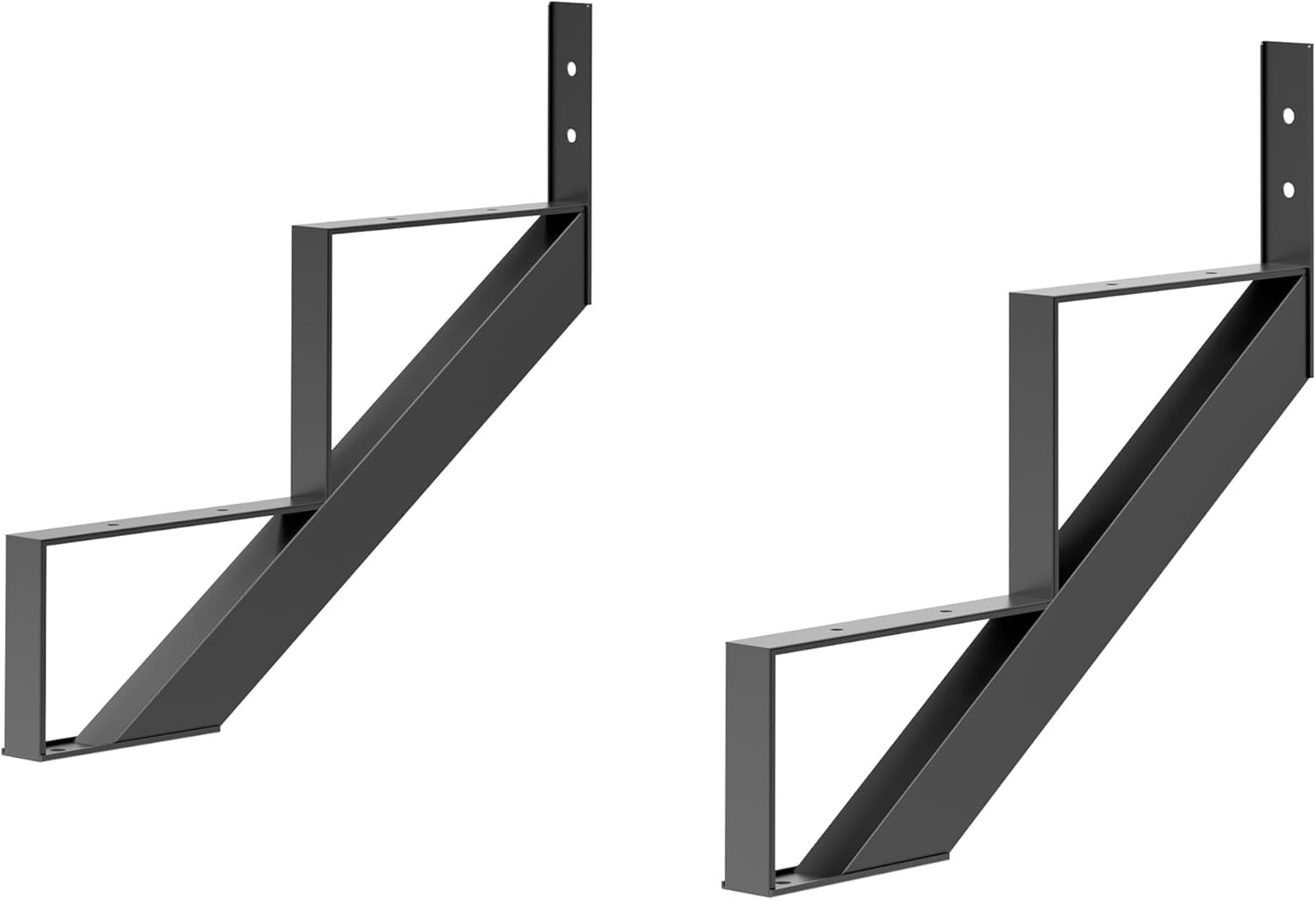 2 Pack Steel Stair Riser,Step Stair Stringer,Metal Stair Step Riser for ...
