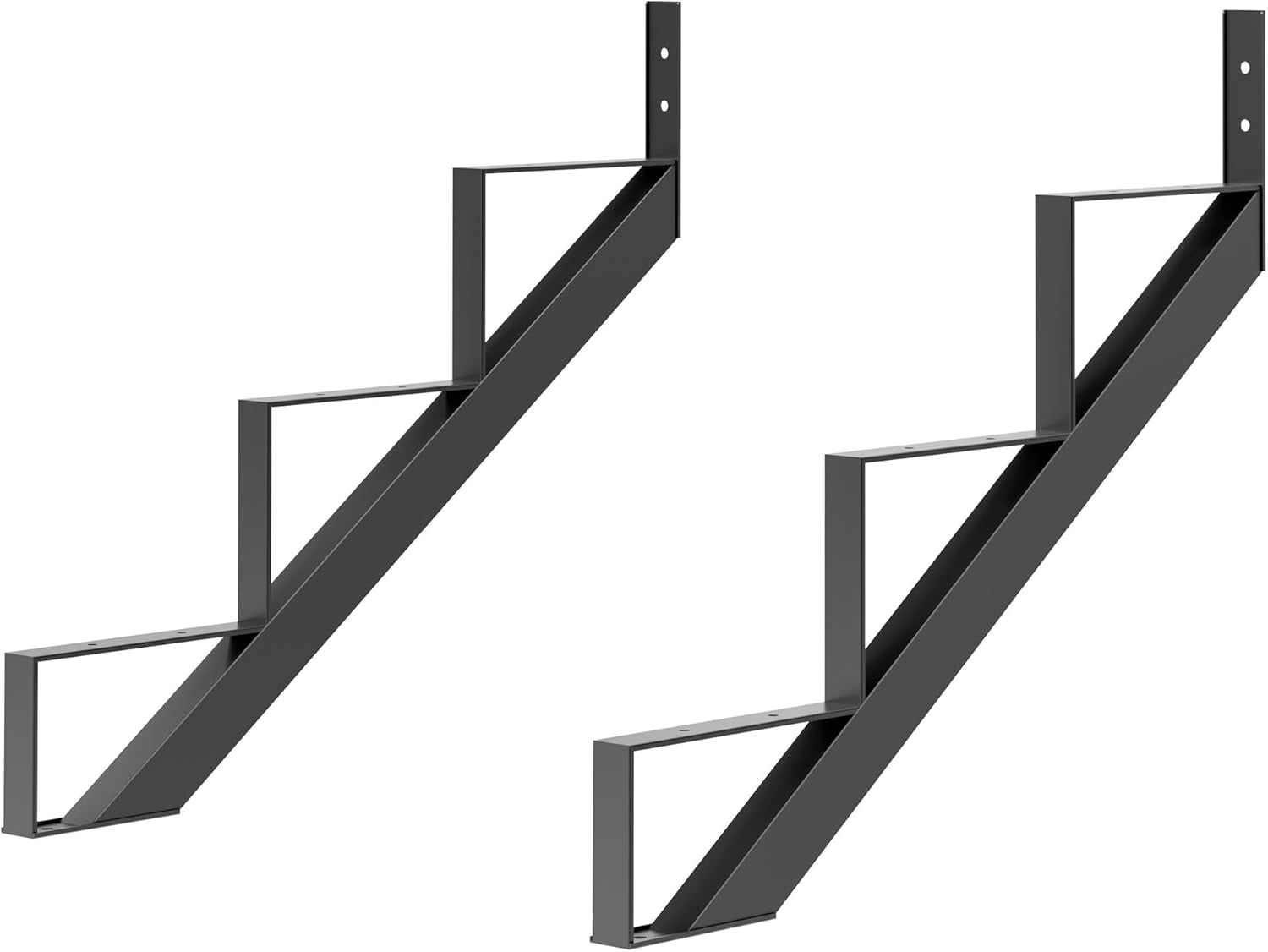 2 Pack Steel Stair Riser,Step Stair Stringer,Metal Stair Step Riser for ...