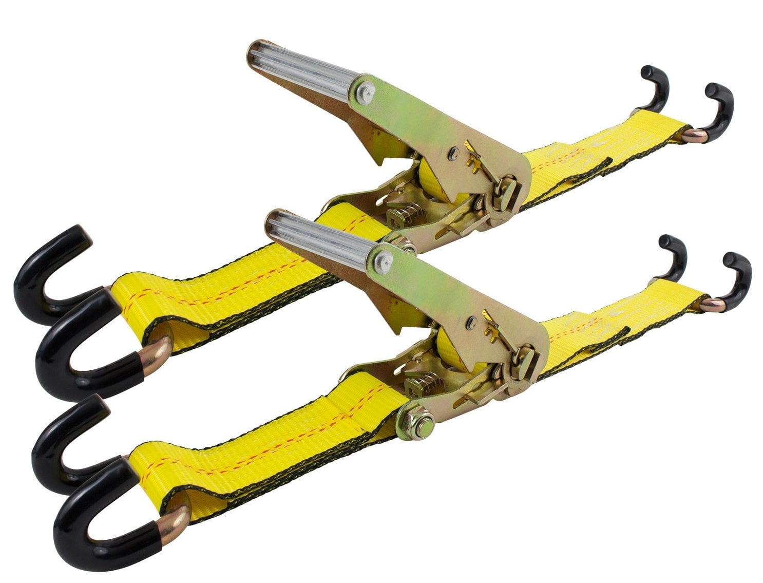 (2 Pack) Steering Wheel Lock with Coated Claw Hooks for Wrecker Tow ...