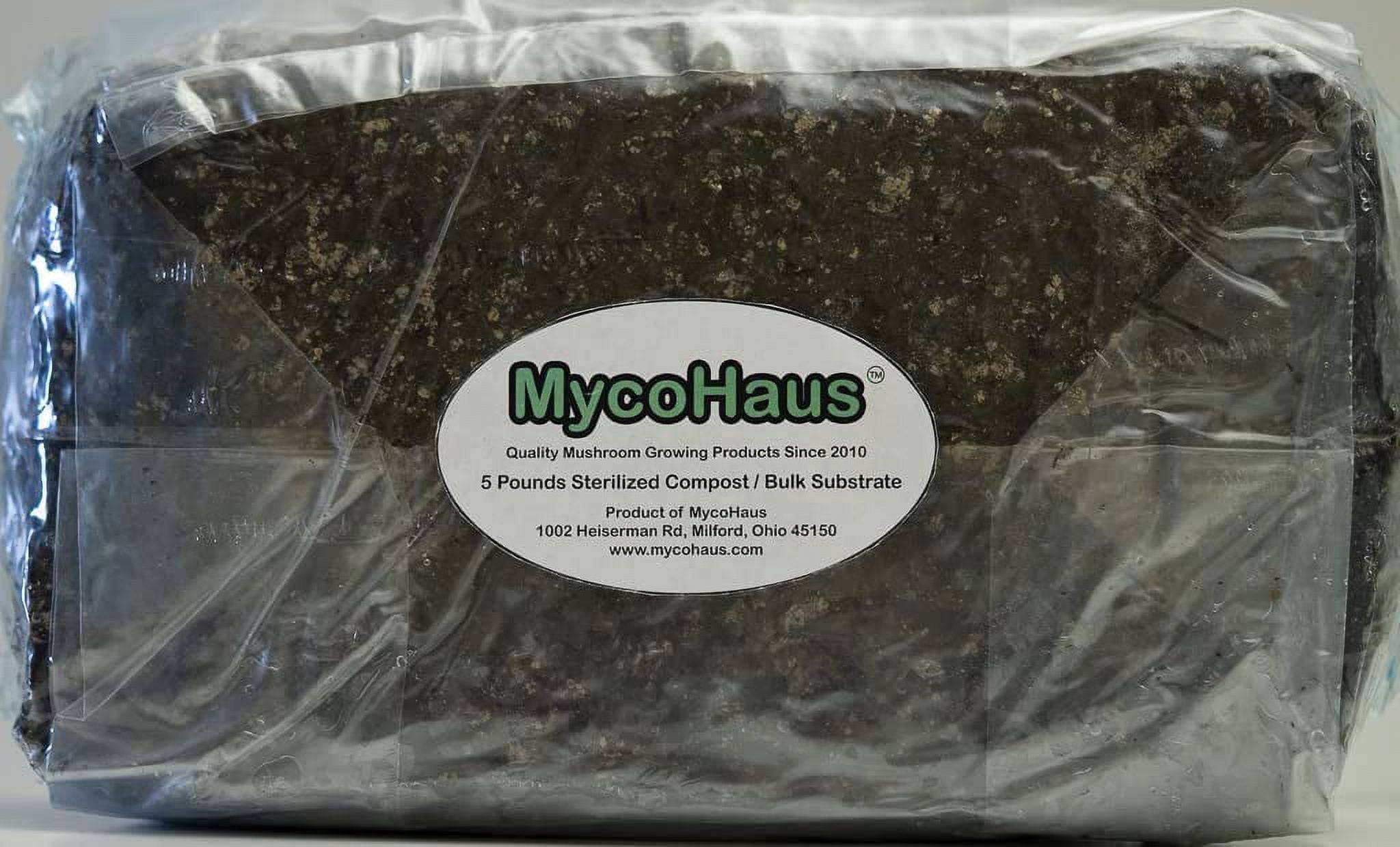 2 Pack Sterilized Mushroom Compost 5 Pounds Bags Bulk Substrate ...
