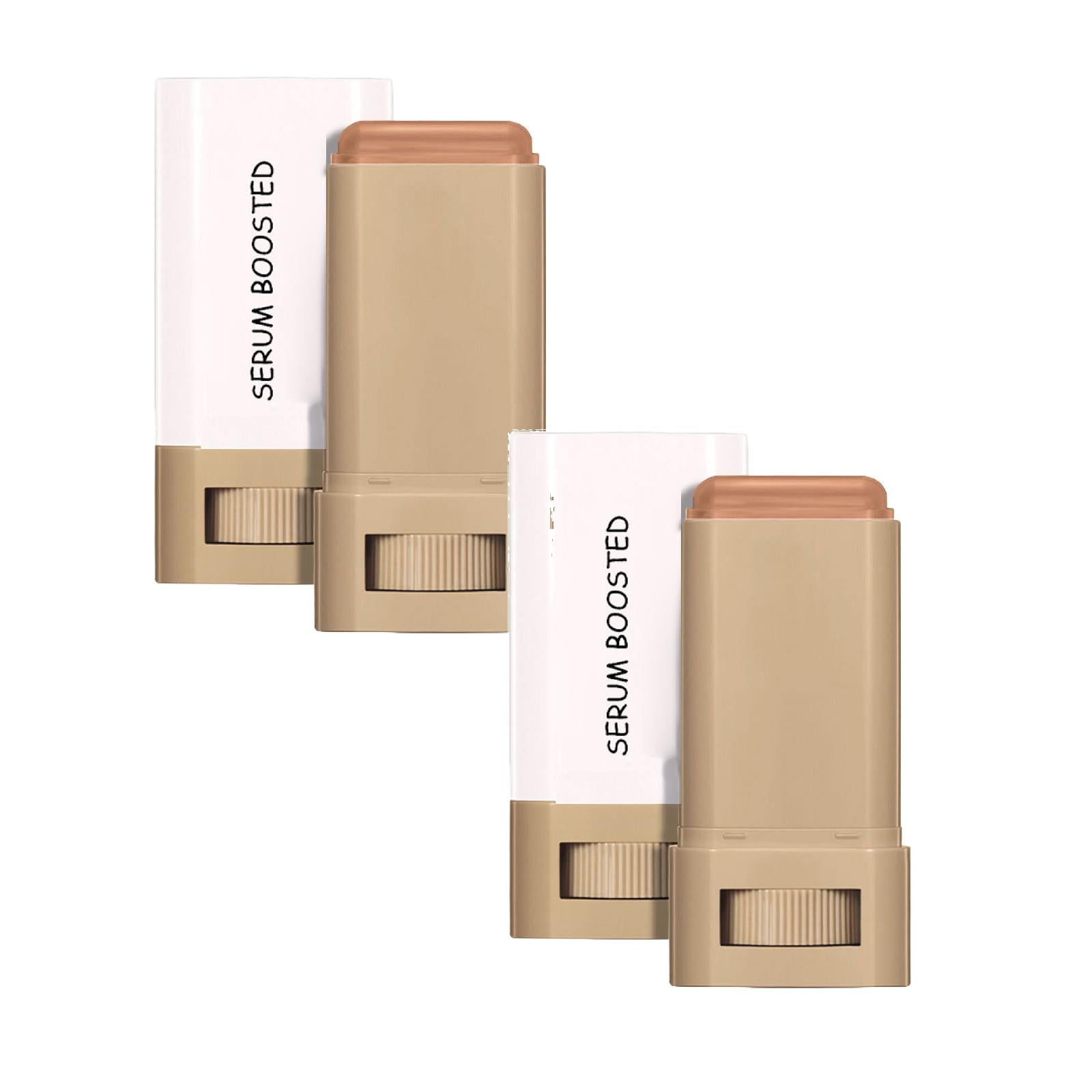 2 Pack,Stick for Cheeks Tint Concealer Stick 2in1 Use Makeup Highlighter Bronzer Fawn Concealer ...