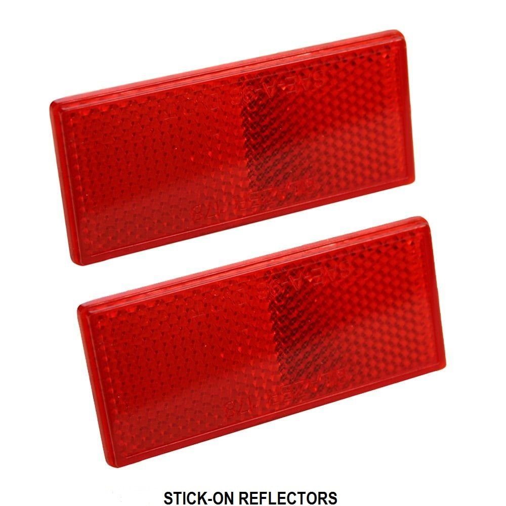 2 Pack Stick On Reflectors - Walmart.com