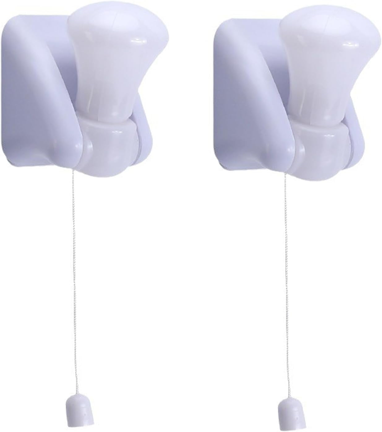 2 Pack Stick-Up Battery Operated Light Bulb, Battery Powered Wireless ...