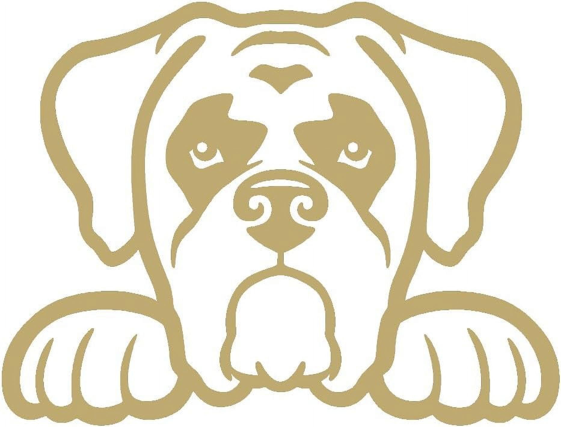 2 Pack - StickerDad® Boxer Dog Peeking V1 Vinyl Decal by StickerDad ...
