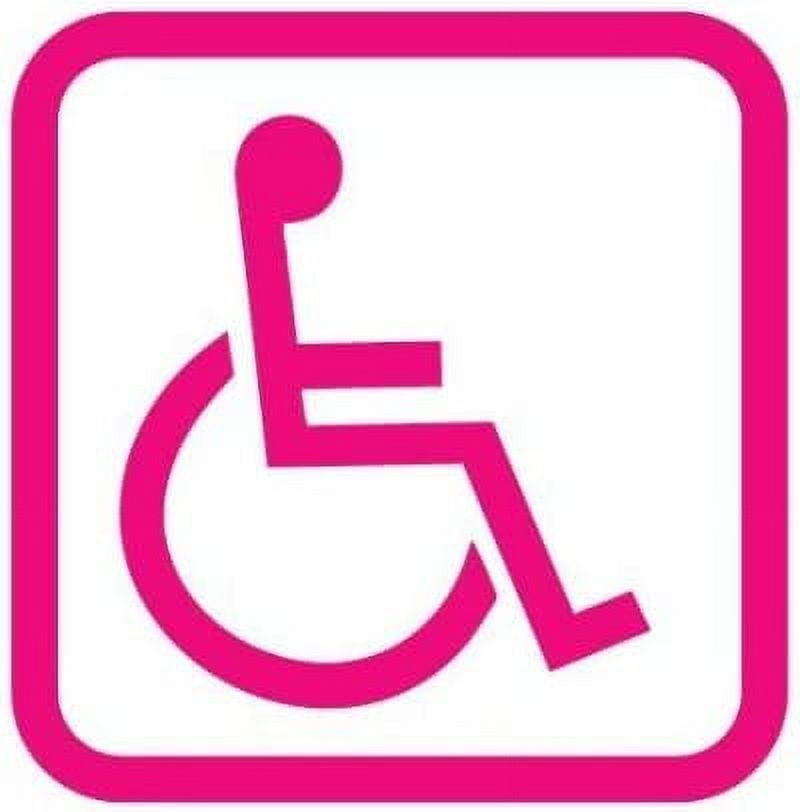 2 Pack - StickerDad® Handicap Disabled Wheelchair Symbol Vinyl Decal ...