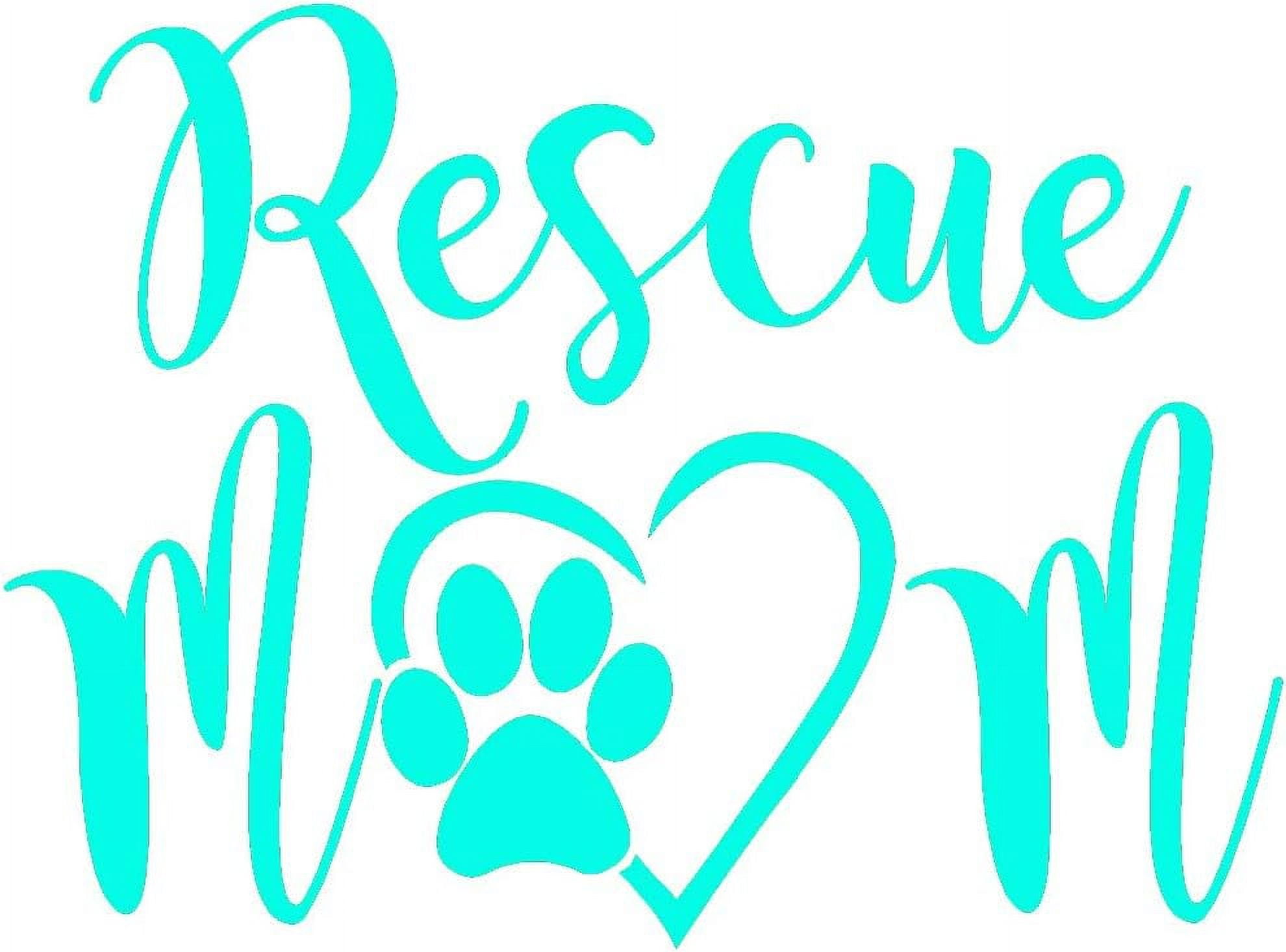 2 Pack - StickerDad® Rescue Mom V1 Vinyl Decal by StickerDad® - Size: 6 ...