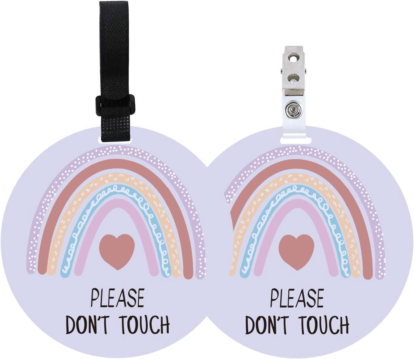 2 Pack Stop Touching Sign No Touching Kids Stroller Car Seat Carrier ...