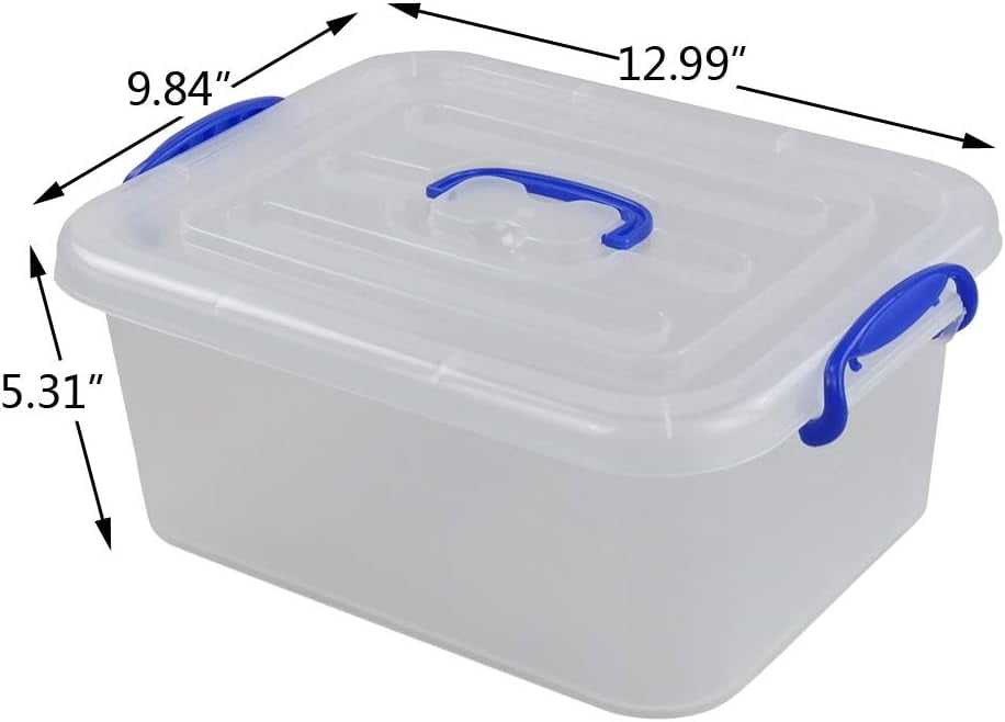 2-Pack Storage Boxes With Lids, 8 Liter Plastic Box Set - Walmart.com