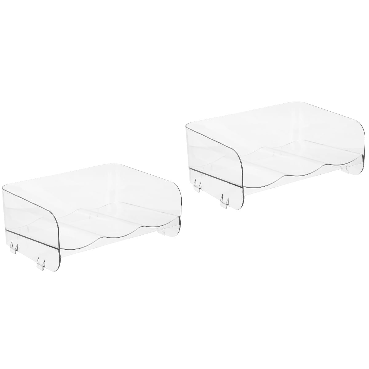 2 Pack Storage Shelves Fridge Refrigerator Beverage Dispenser Desktop ...