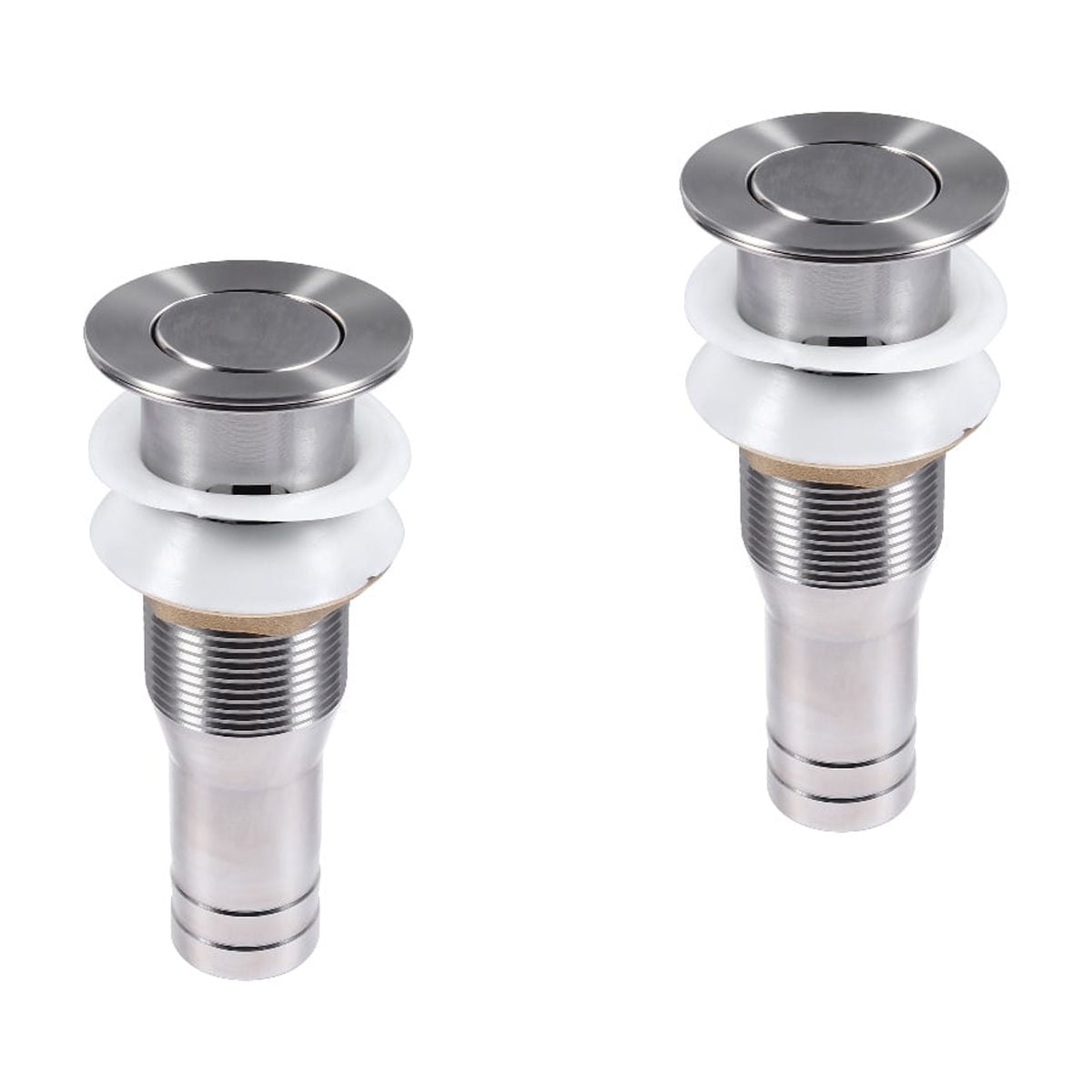 2 Pack Strainer Sink Soap Dispenser Dish Drainer Water Trough Silver ...