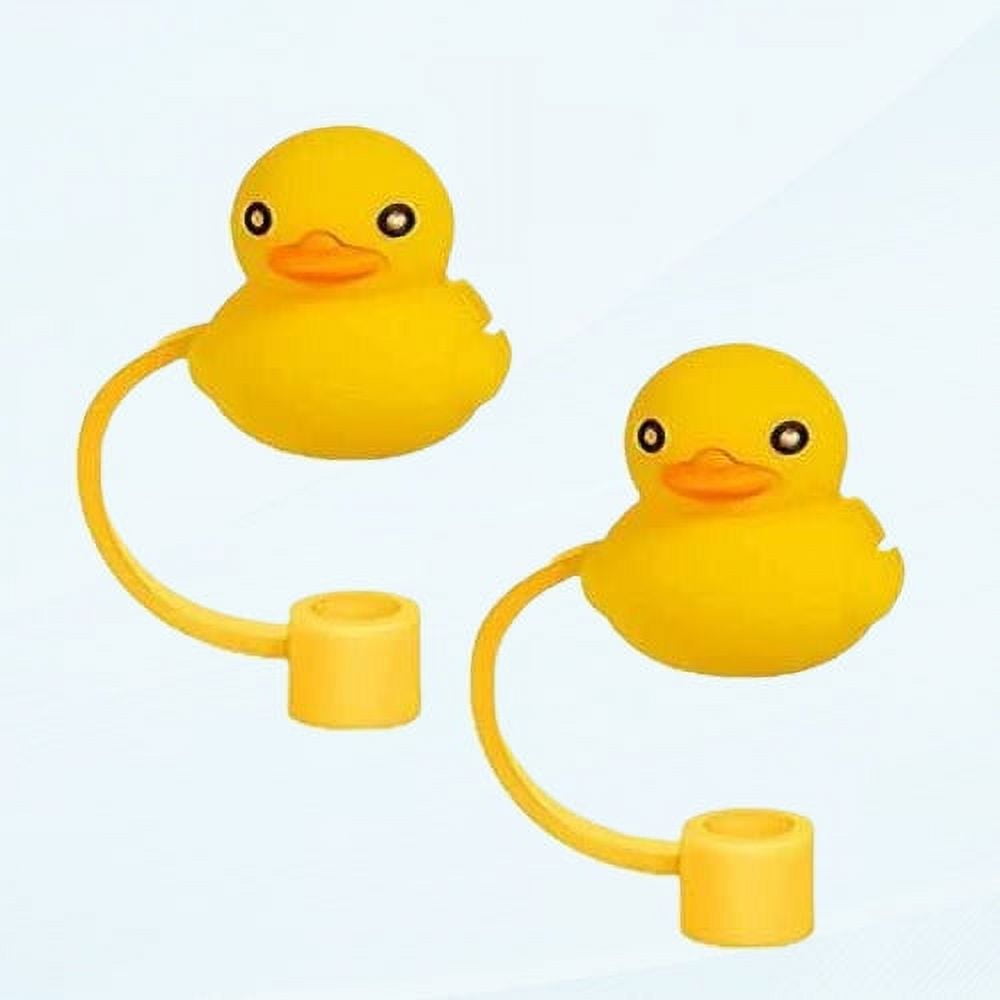 2 Pack Straw Covers Silicone Straw Head Covers Reusable Drinking Straw ...