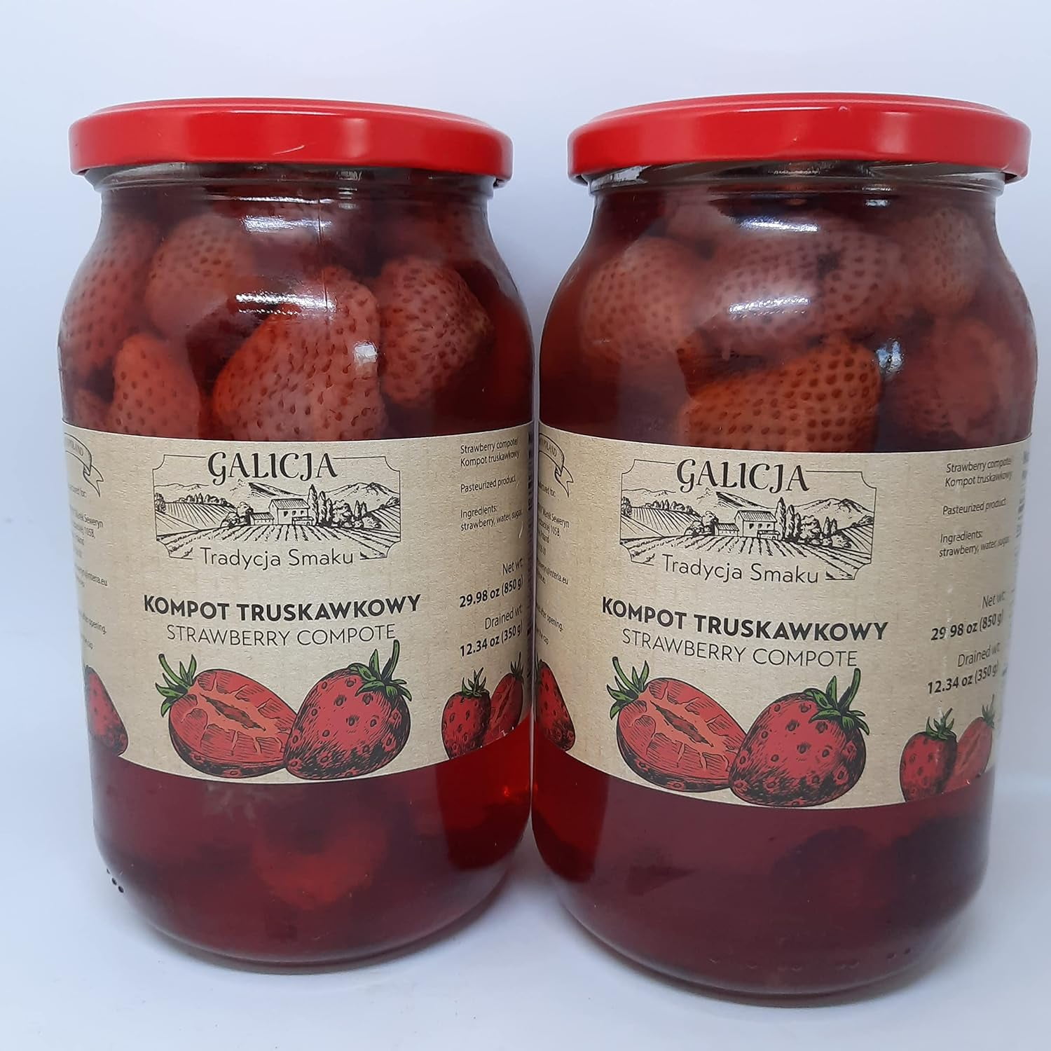 2 Pack Strawberry Compote From Poland GMO 31.75 OZ / 900 - Walmart.com