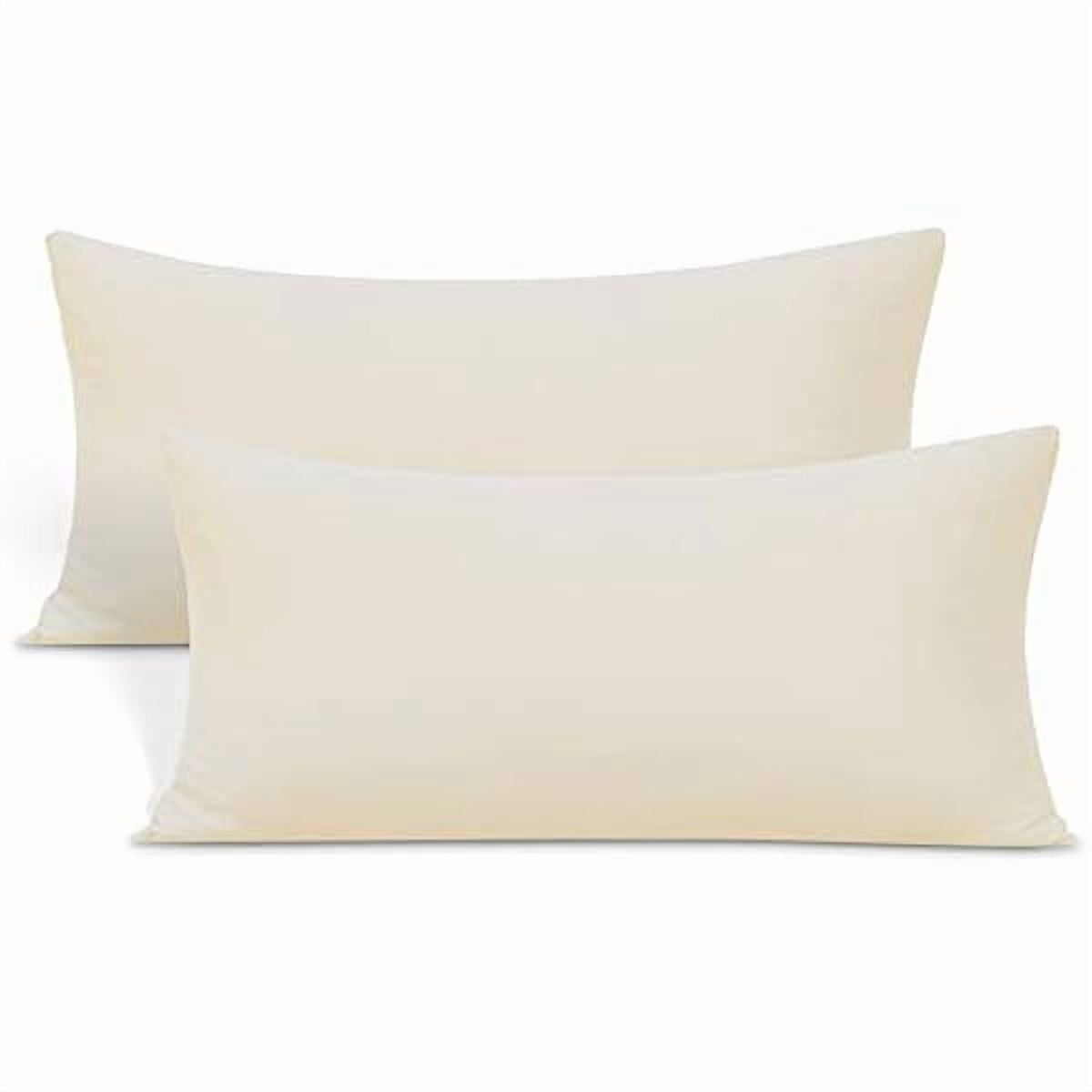 2-Pack Stretch Pillow Cases - Jersey Knit & Ultra Soft Envelope Closure ...