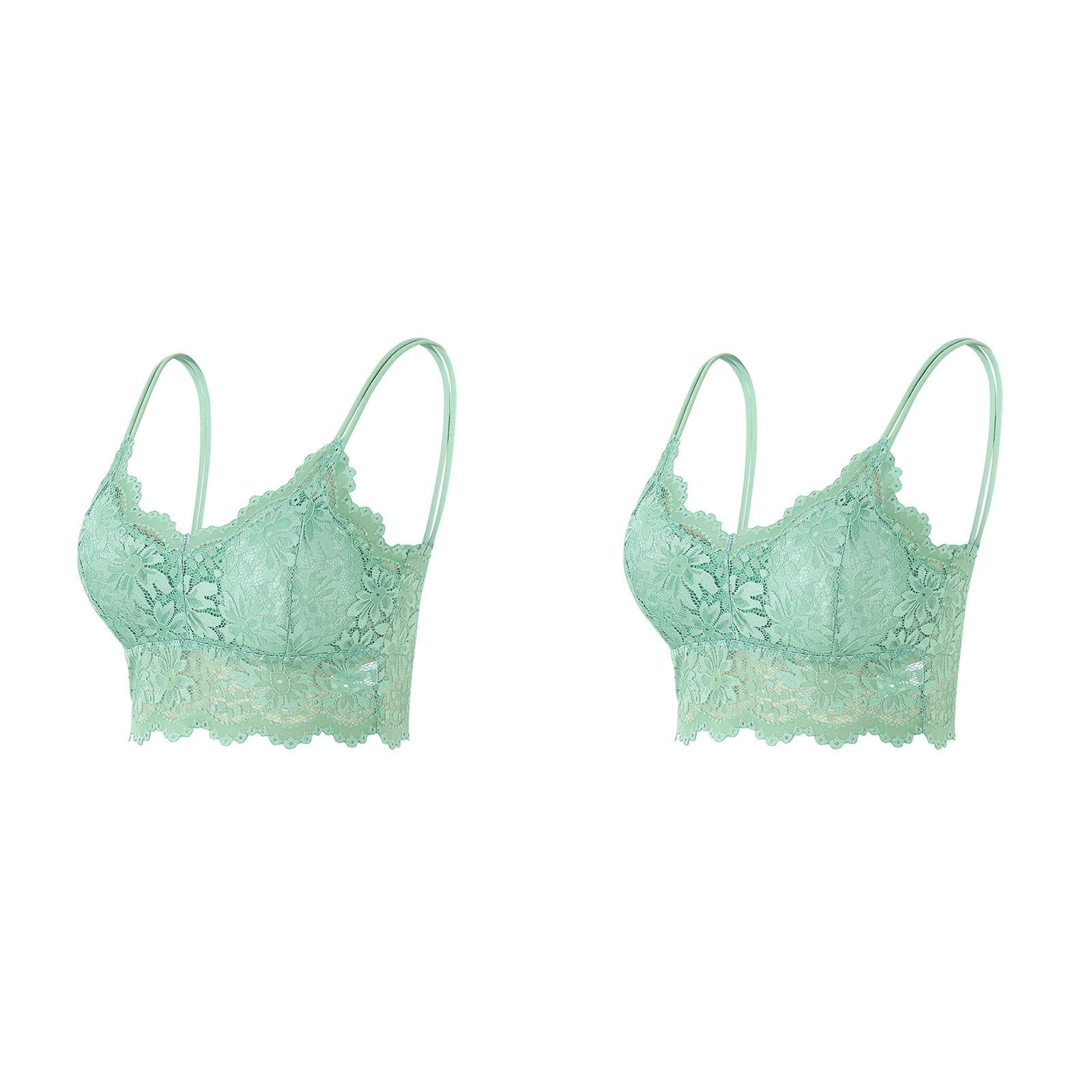 2 Pack,Stretch Strapless 1 Piece Bra Summer Bandeau Bra Plus Size ...