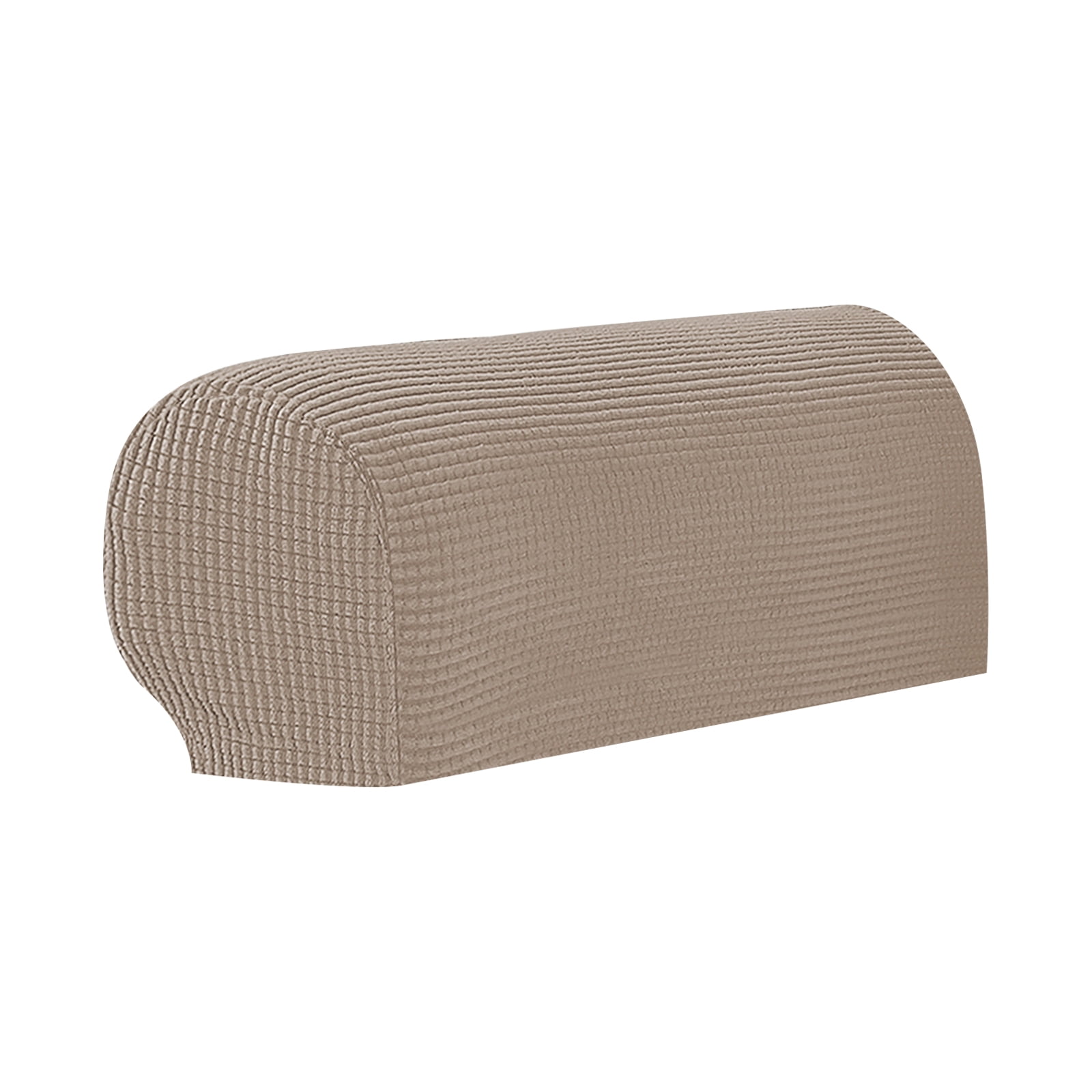2 Pack Stretchable Sofa Armrest Covers Textured Jacquard Fabric Couch ...