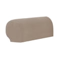 2 Pack Stretchable Sofa Armrest Covers Textured Jacquard Fabric Couch ...