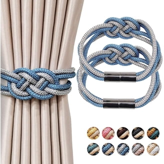 2Pcs Natural Cotton Rope Curtain Tiebacks Home Decor Drape Tie Backs ...
