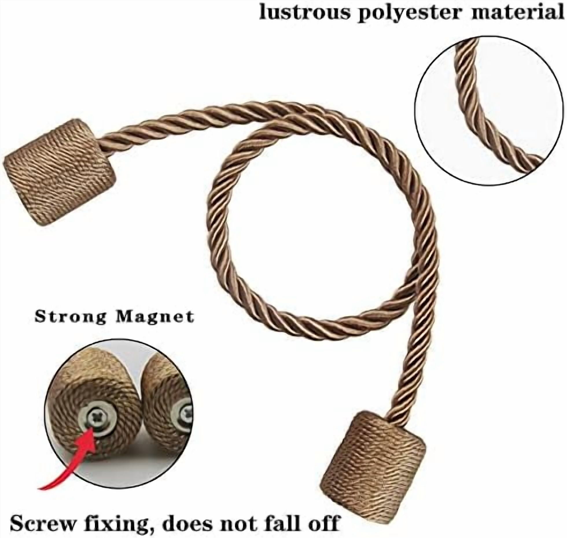 2 Pack Strong Magnetic Curtain Tiebacks Outdoor Elegant Decorative Tie ...