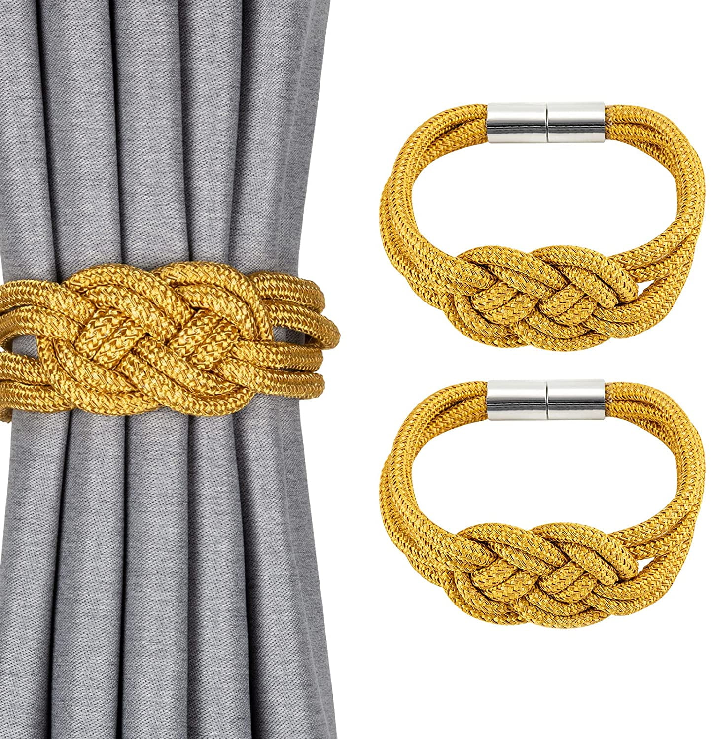 2 Pack Strong Magnetic Curtain Tiebacks Upgrade Nordic Simple Style ...