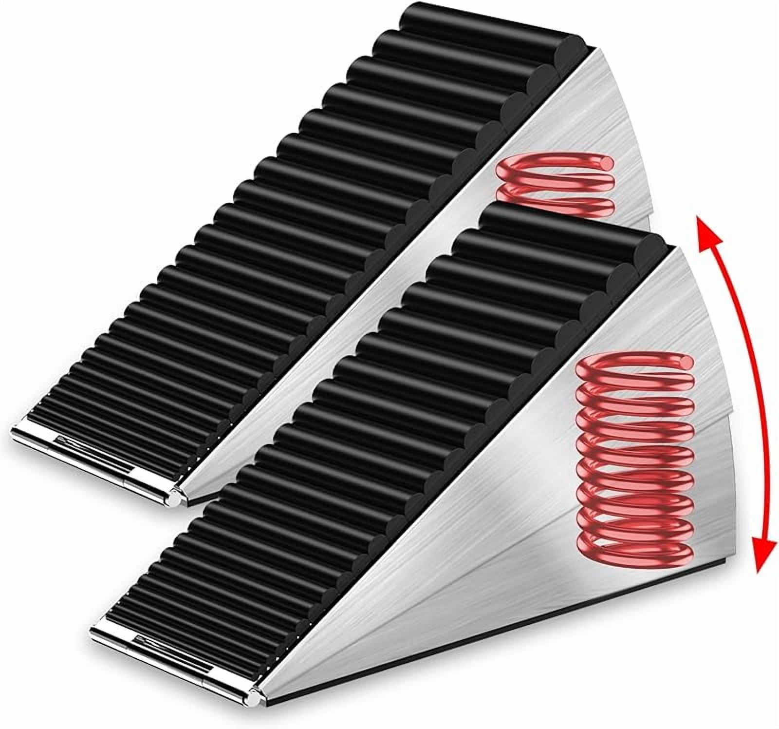2 Pack Strongest Spring Large Door Stoppers - Heavy Duty Door Stopper ...
