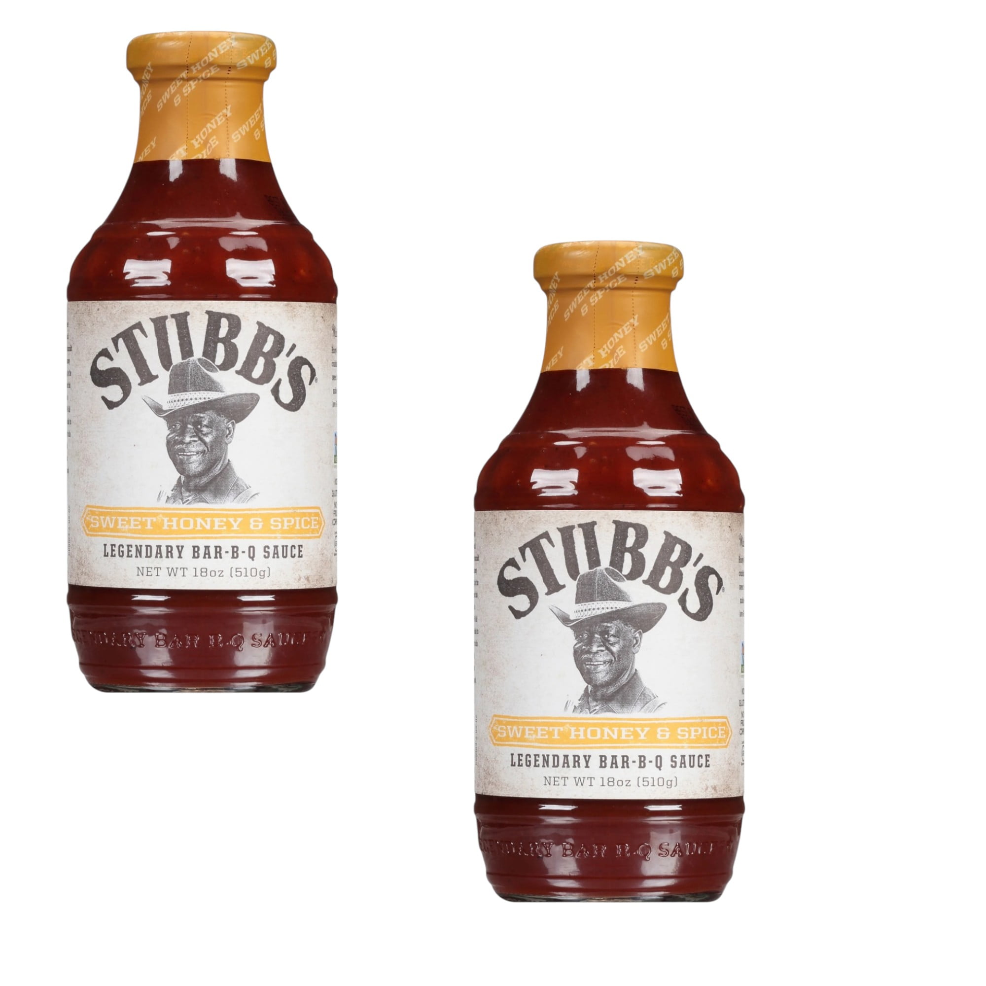( 2 Pack ) Stubb's Sweet Honey & Spice BBQ Sauce, 18 oz - Walmart.com