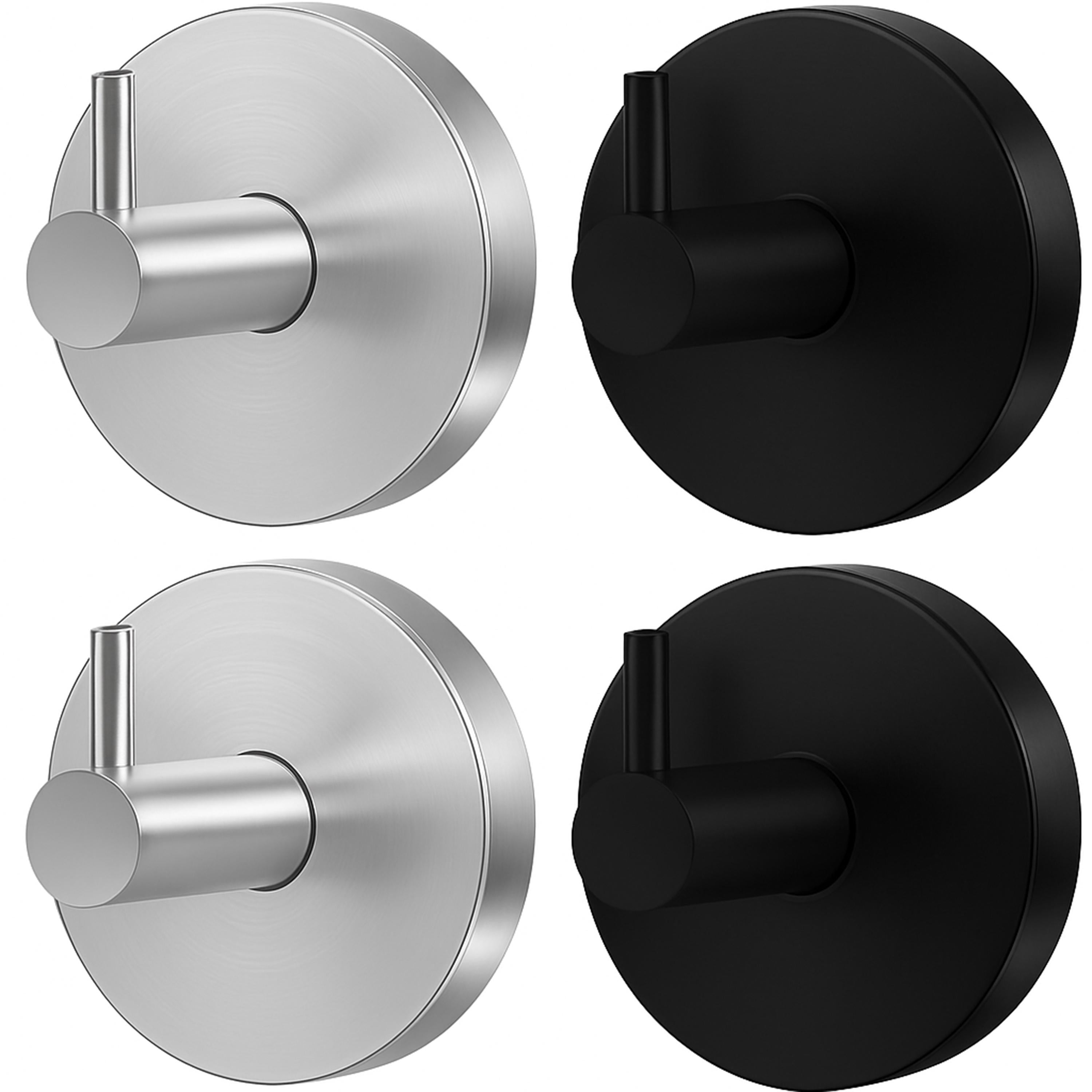 2 Pack Suction Cup Hooks for Shower Stainless Steel, Suction Hooks for ...
