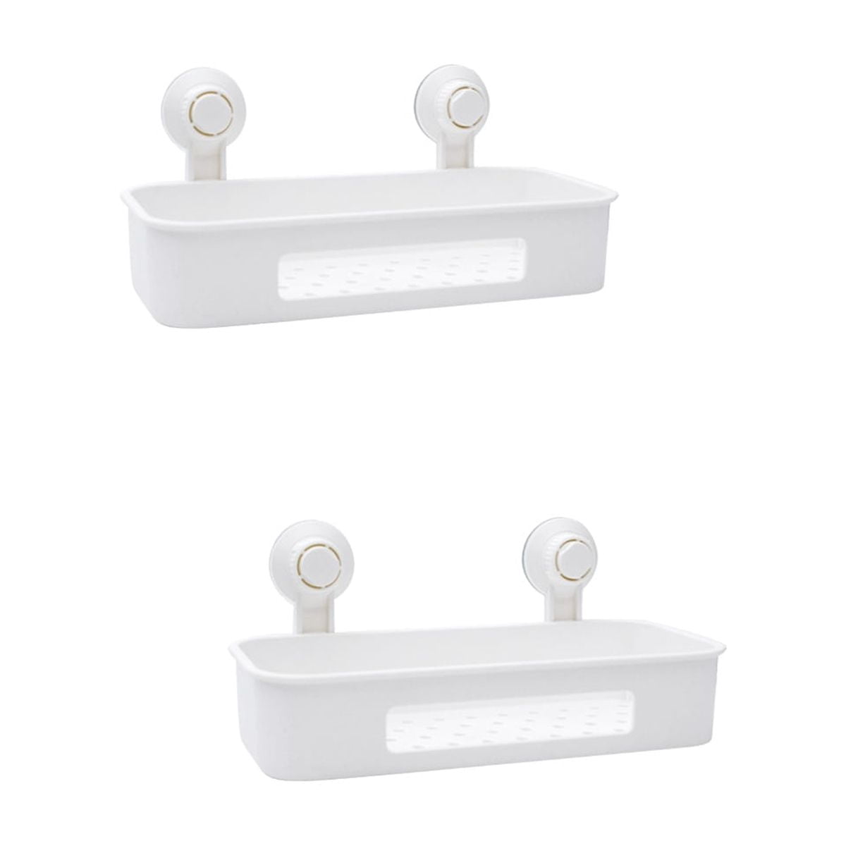 2 Pack Suction Cup Rack Storage Box Racks Bathroom Organizers and ...