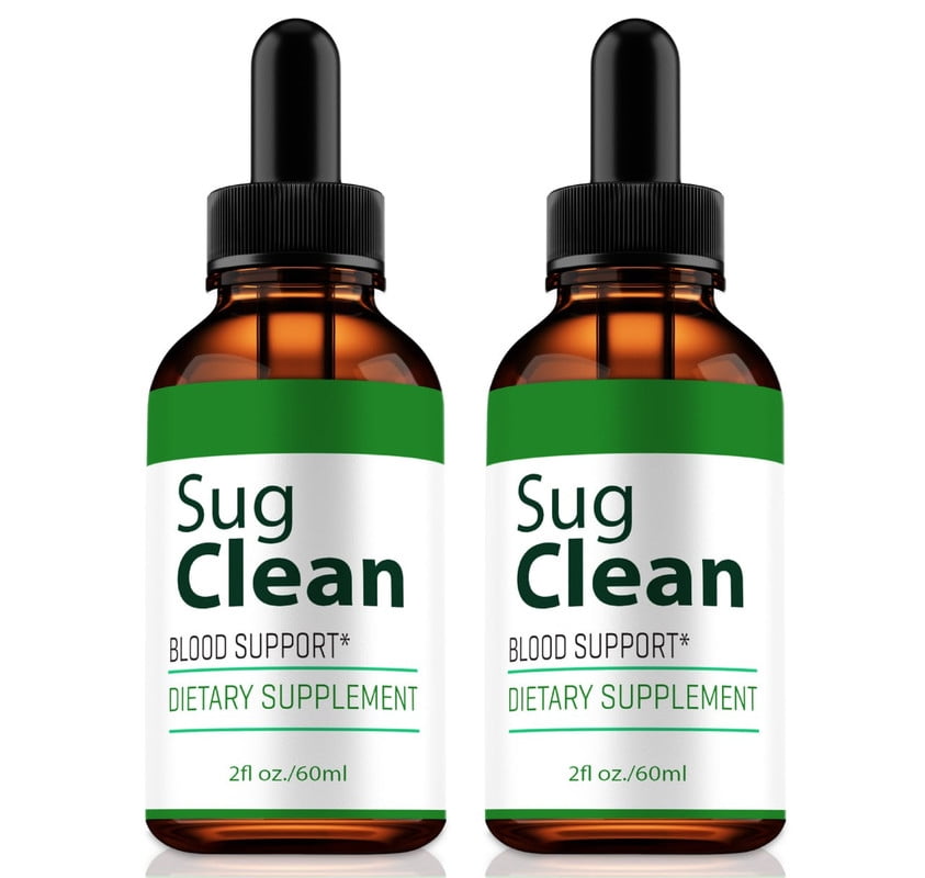 (2 Pack) Sug Clean Drops, SugClean Liquid Dropper Formula - Naturally ...