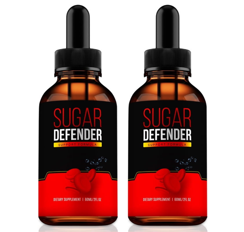 (2 Pack) Sugar Defender Drops, SugarDefender 24 Liquid Formula ...