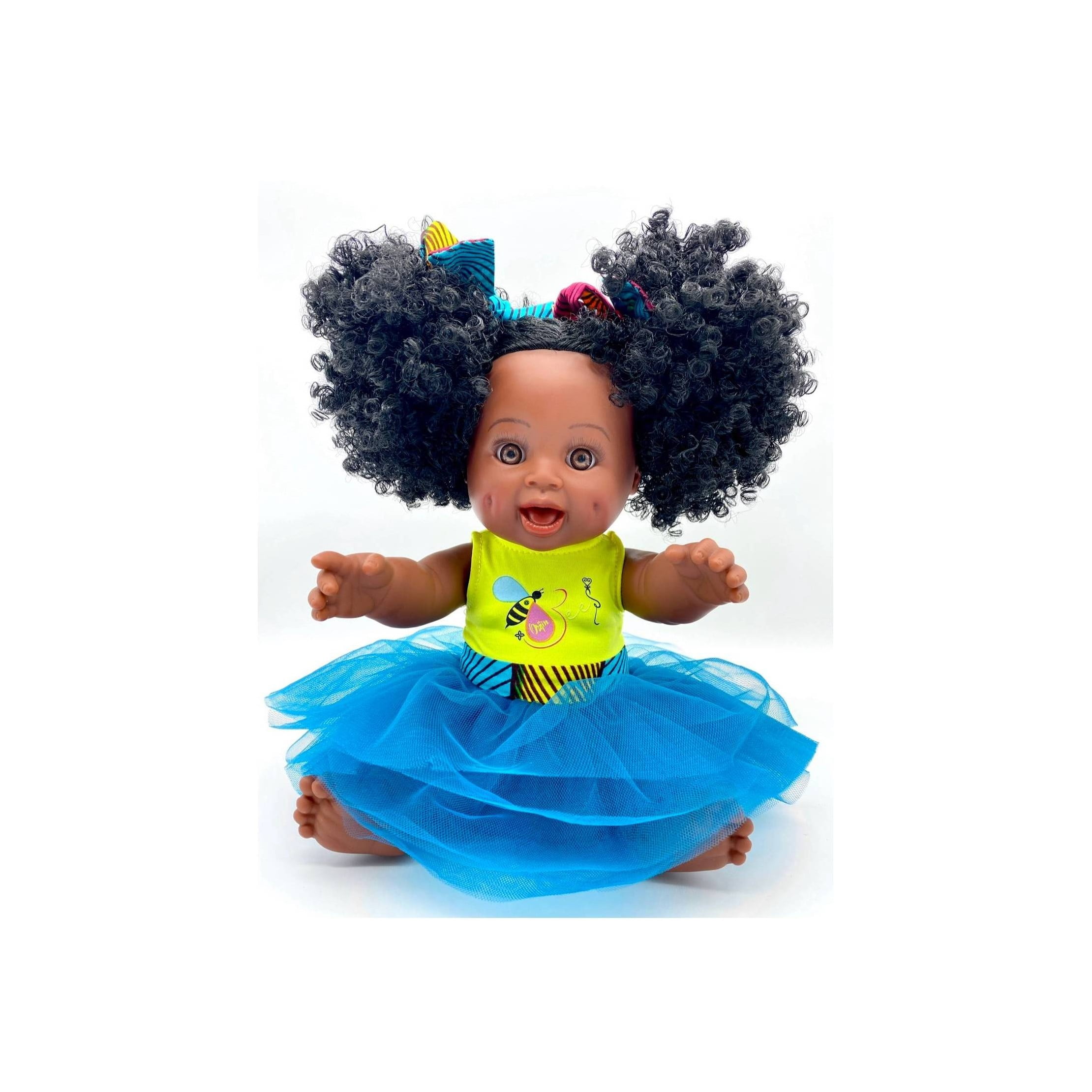 [2 Pack]- Sugar Puff 12" Baby Bee Doll - Black Hair with Brown Eyes ...