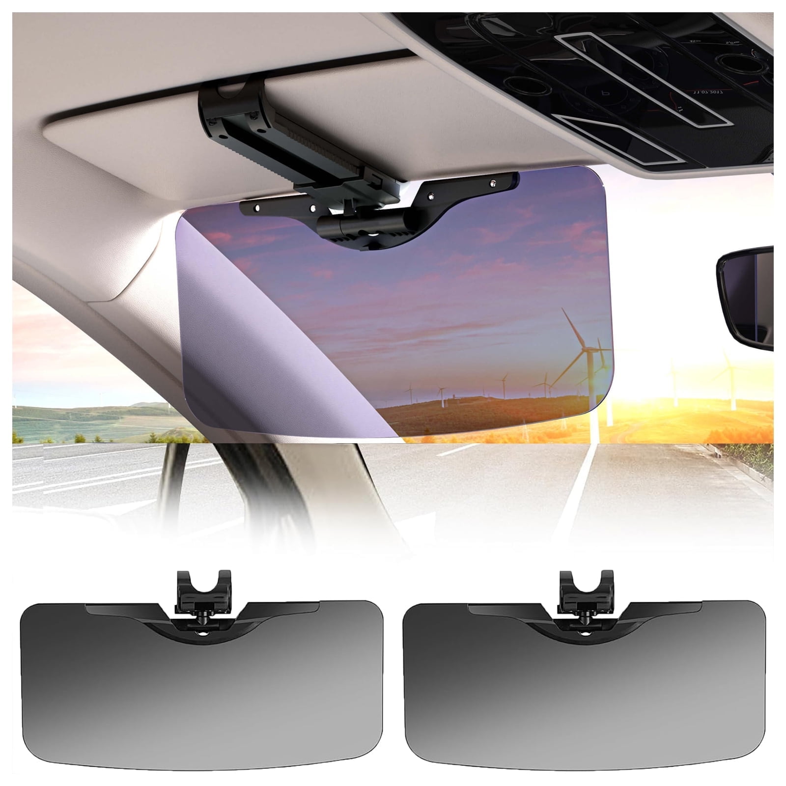 Fazipu 2 Pack Sun Visor Extender for car, Adjustable Sun Visor Extender ...