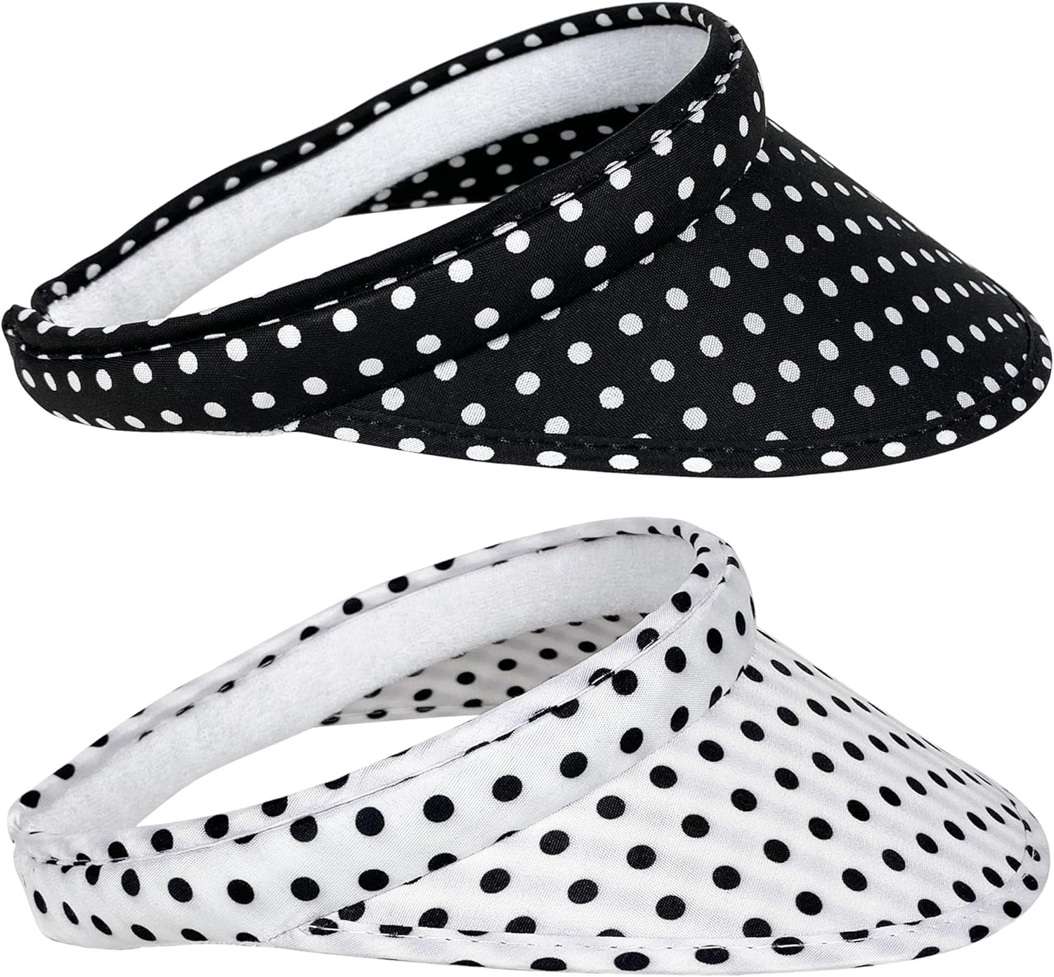 2 Pack Sun Visor Hats Women Men Clip On Wide Brim Visors Hat Outdoor ...