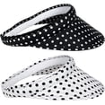 2 Pack Sun Visor Hats Women Men Clip On Wide Brim Visors Hat Outdoor ...