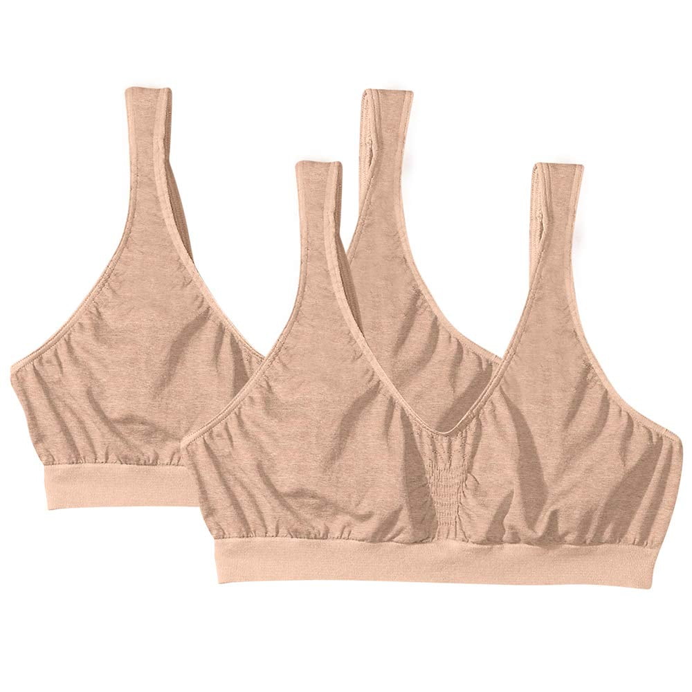 2 Pack Sunbaked Beige Heather Bali Wirefree Comfort Style 3484 ...