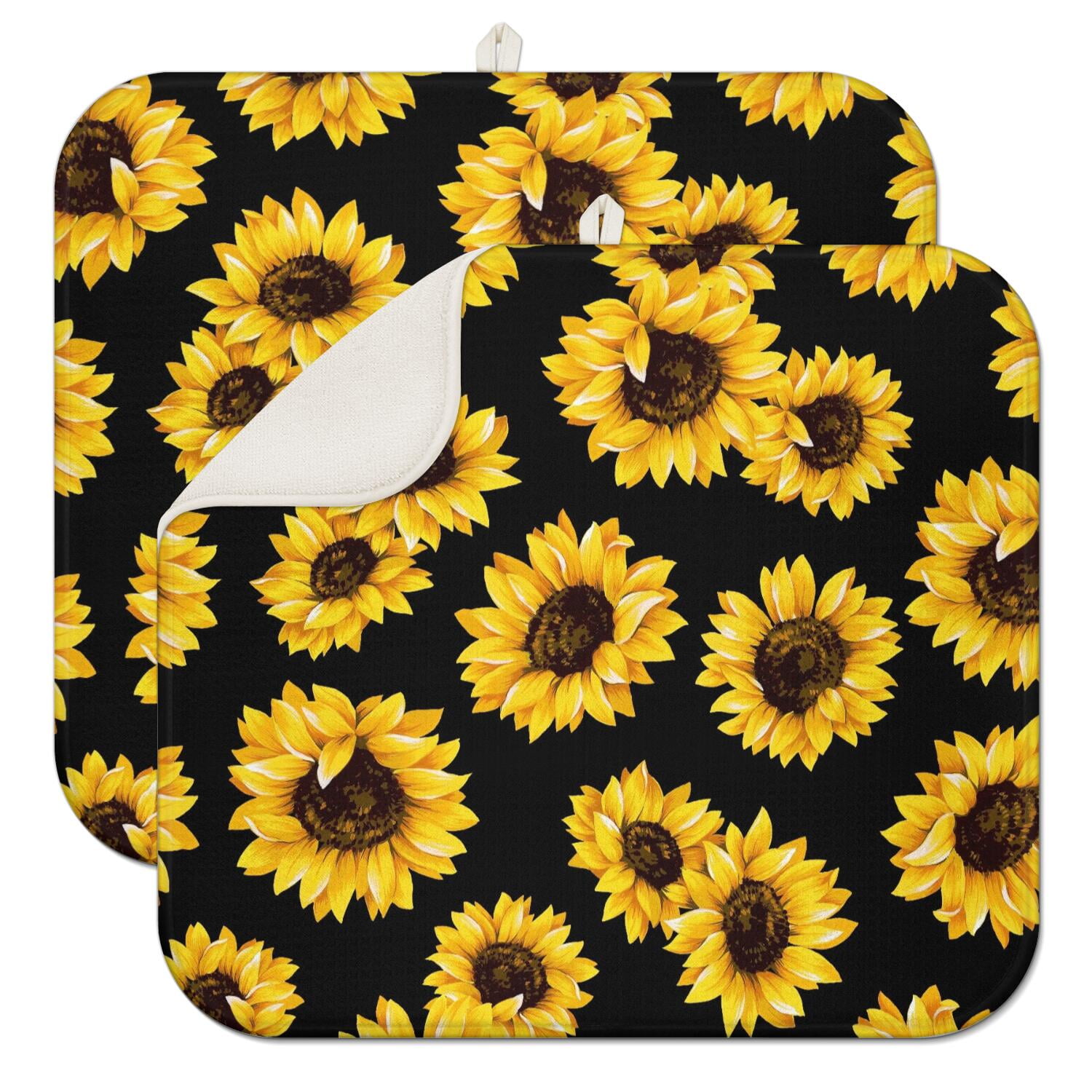 2 Pack Sunflower with Inspirational Quote Pads - Super Absorbent ...