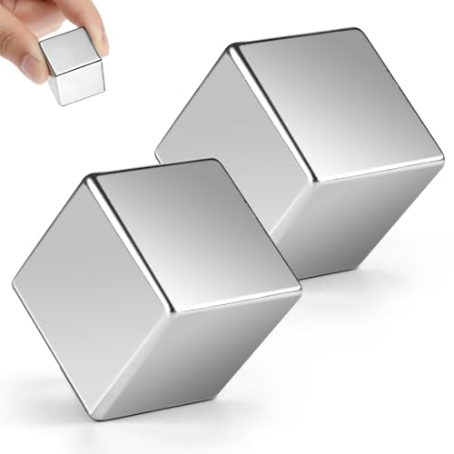 2 Pack Super Strong Neodymium Magnets, 1" Strong Powerful Permanent ...
