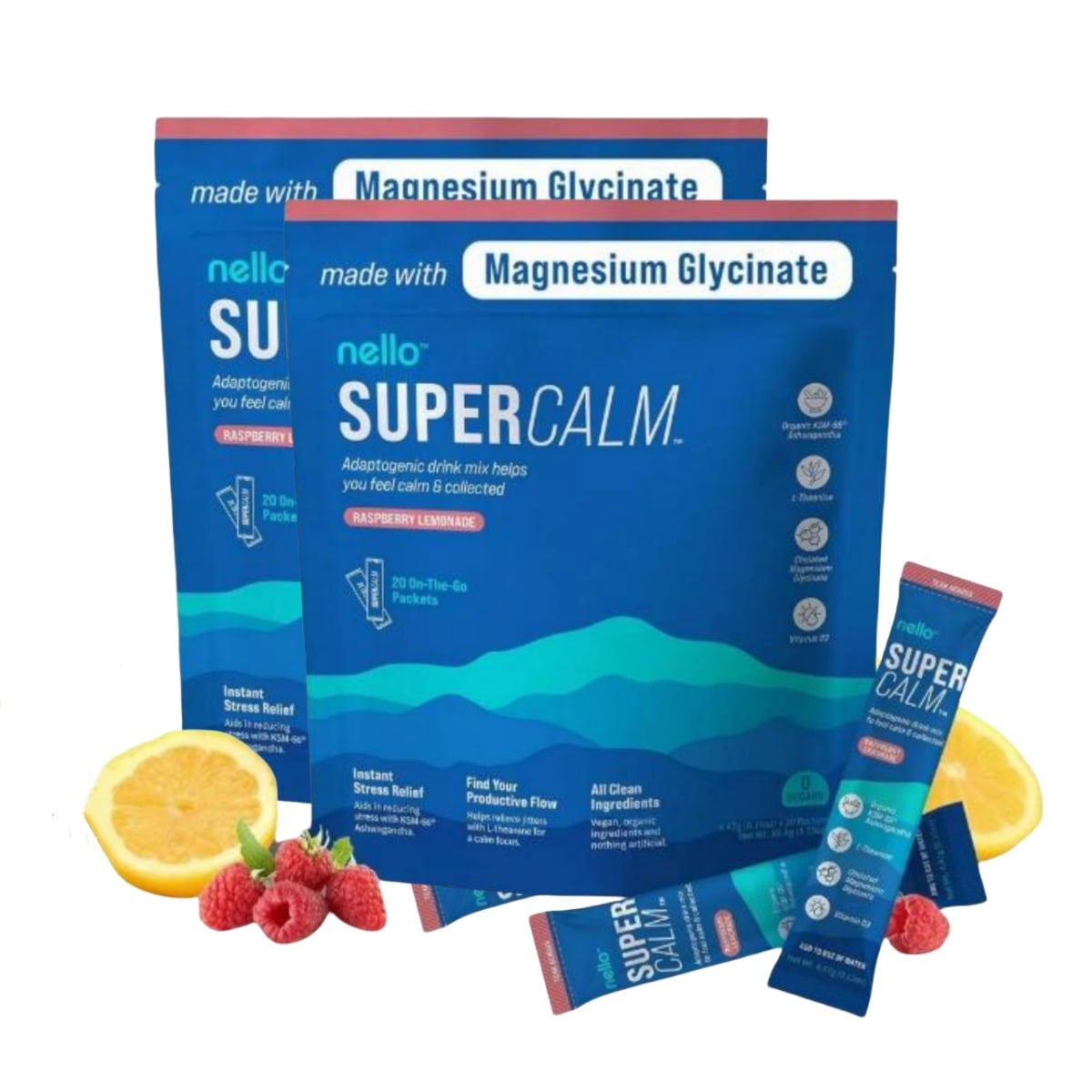 2 Pack Supercalm Drink Mix - Ashwagandha KSM 66, Magnesium Glycinate ... 2 Pack Supercalm Drink Mix - Ashwagandha KSM 66, Magnesium Glycinate ...