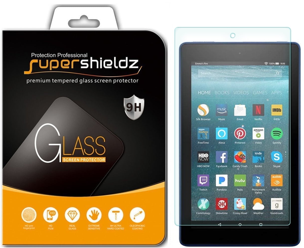 Supershieldz Tempered Glass Screen Protector for Fire 7 Tablet, 2-Pack ...