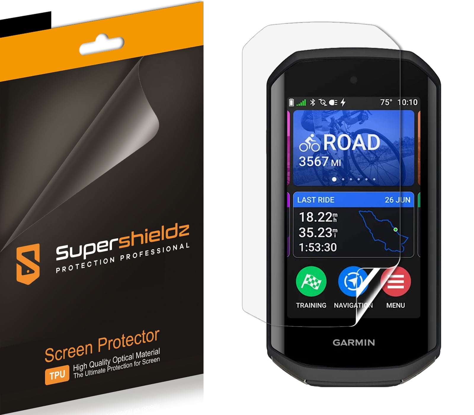 (2 Pack) Supershieldz Designed for Garmin Edge 1050 Screen Protector ...