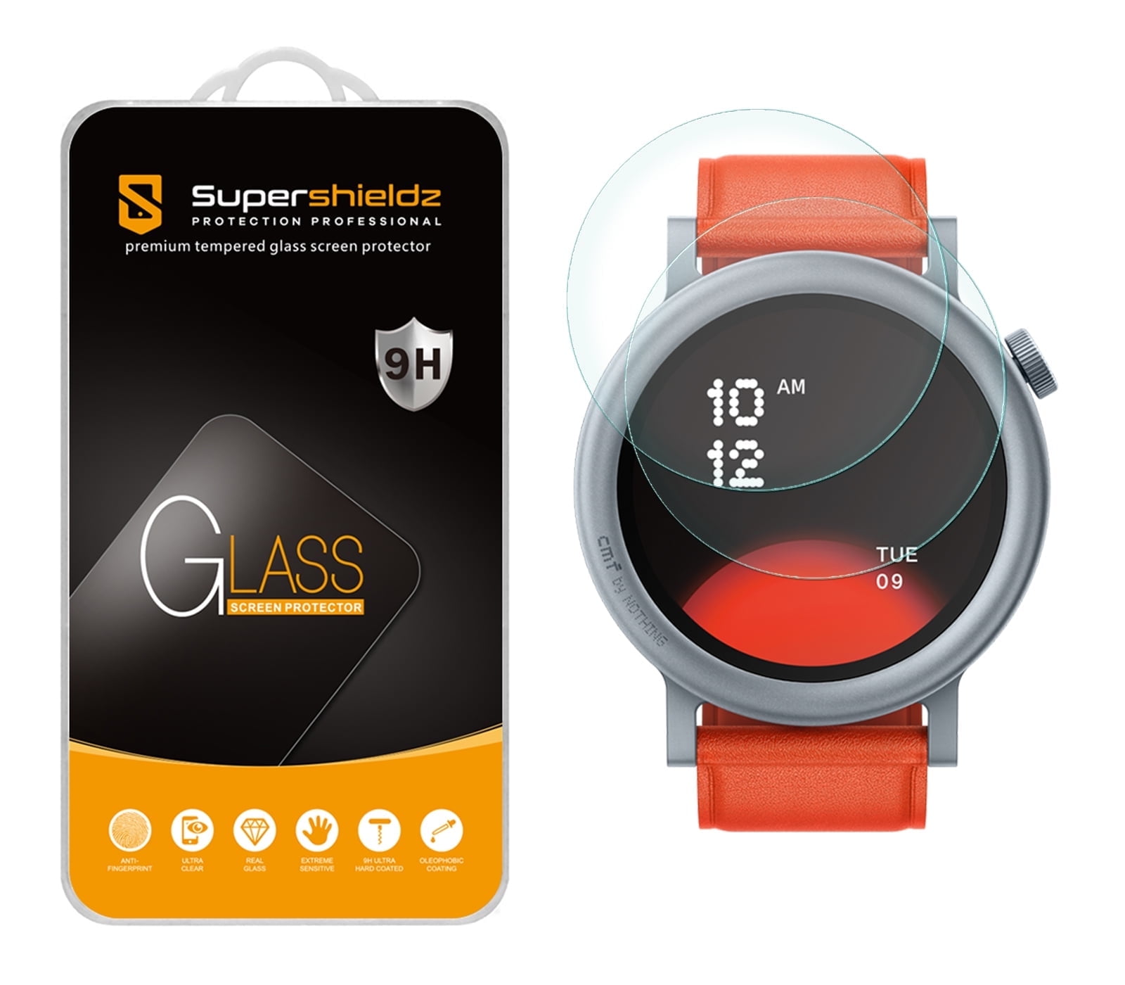 (2 Pack) Supershieldz Designed for Nothing (CMF Watch Pro 2) Tempered ...