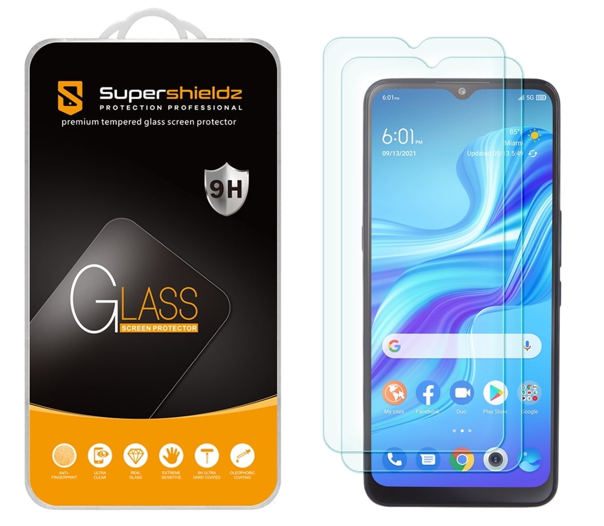 (2 Pack) Supershieldz Designed for TCL 4X 5G / TCL 20 A 5G / TCL 20A 5G ...