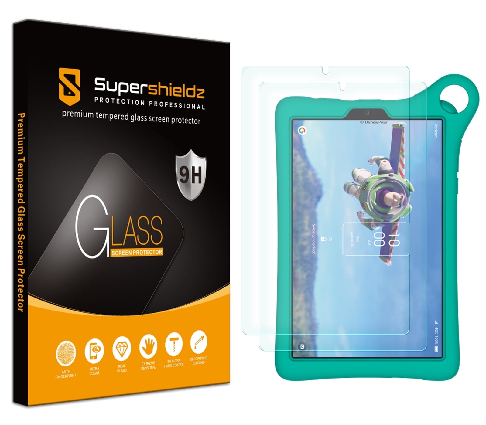 (2 Pack) Supershieldz Designed for TCL Tab Disney Edition 2 Tempered ...